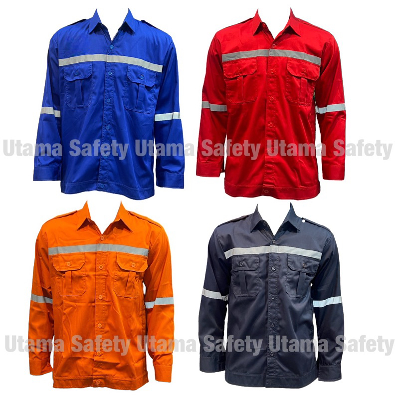 Jual Wearpack Atasan Katelpack Polos Kemeja Safety Proyek atau Seragam ...