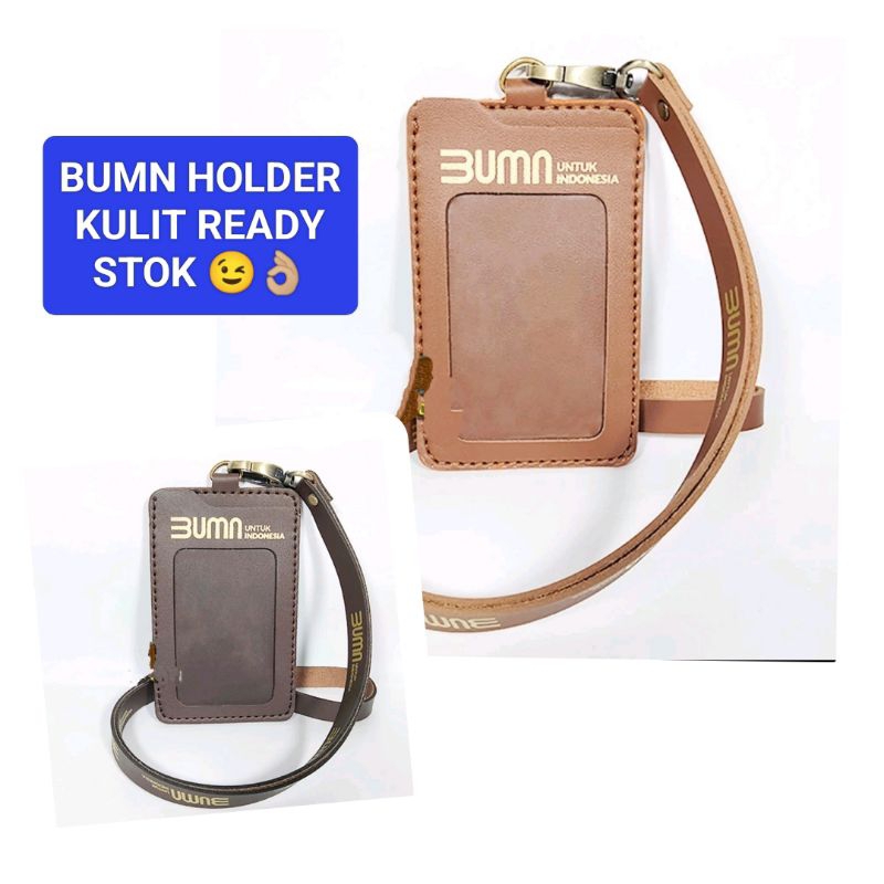 Jual BUMN HOLDER KULIT SATUAN [READY STOK] | Shopee Indonesia