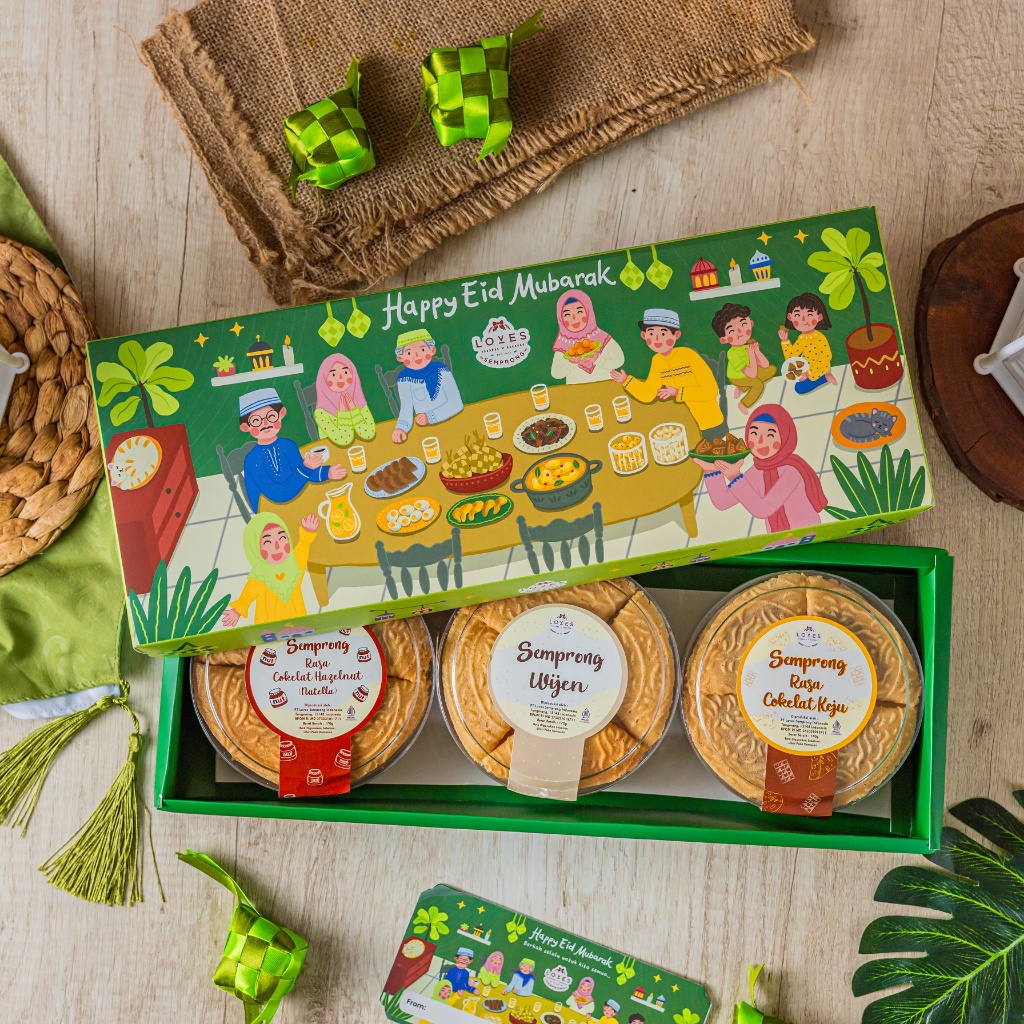 Jual Mini 3 Mubarak Hampers Lebaran Idul Fitri Ramadhan Loves Semprong ...