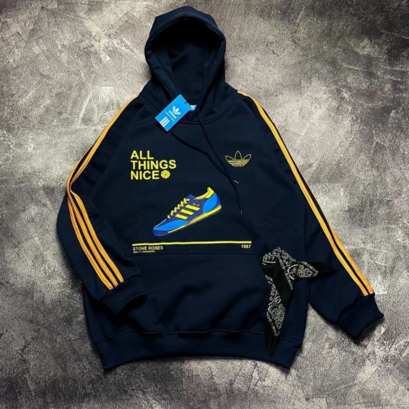Jual Hoodie Adidas Trefoil Original Premium full Tag Label | Shopee ...