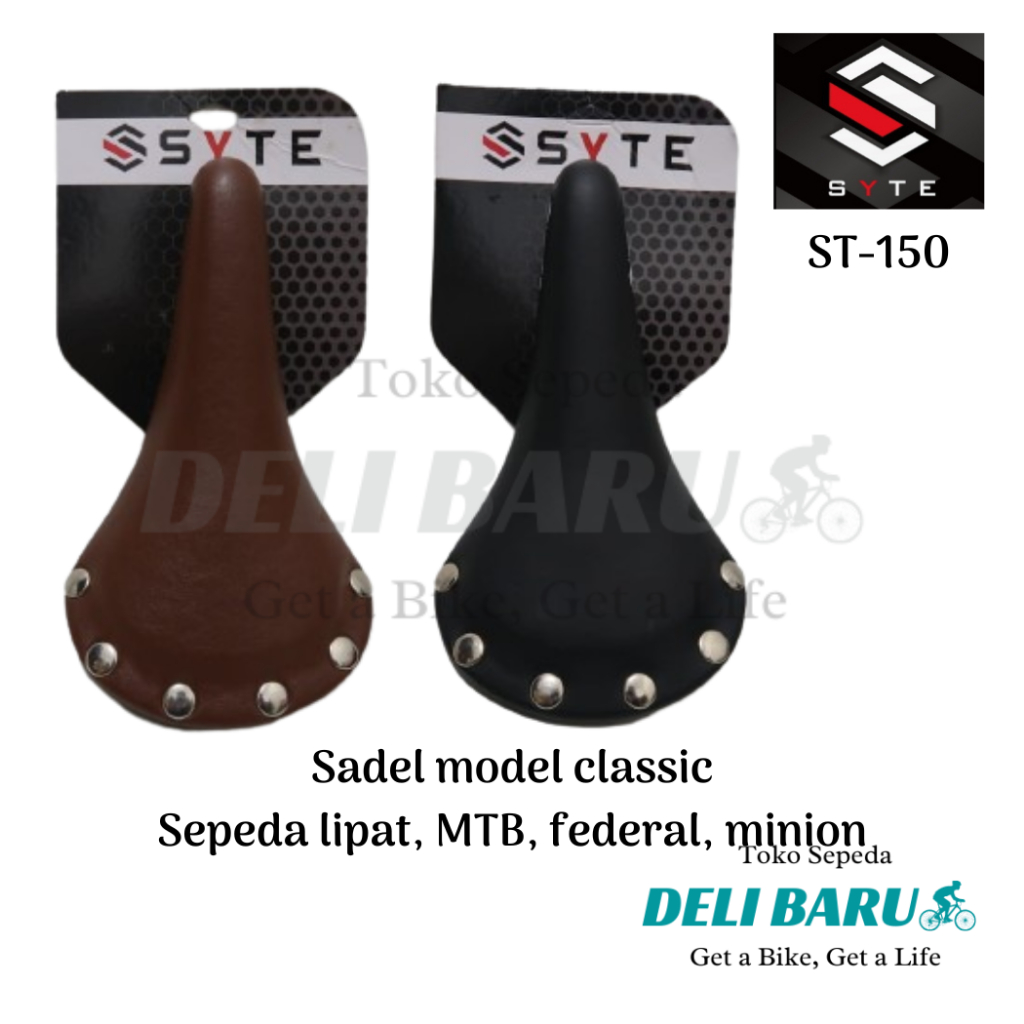 Jual SYTE Sadel ST-150 jok model classic sepeda BMX MTB lipat fixie ...
