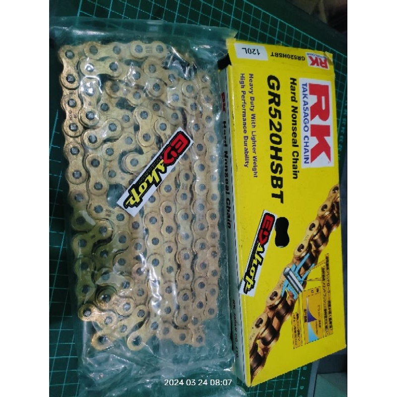 Jual rantai RK Chain 520 HSBT panjang 120L CBR250 RR NINJA 250 N250 R25 ...