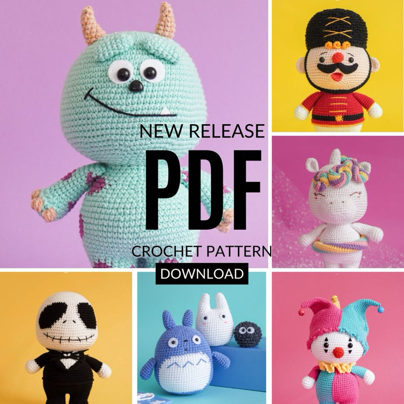 Jual Amigurumi Pattern Rajut/Pola Amigurumi part 1 (PDF file) | Shopee ...