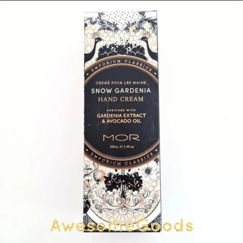 Jual MOR Emporium Classics Snow Gardenia Hand Cream 100ml | Shopee ...
