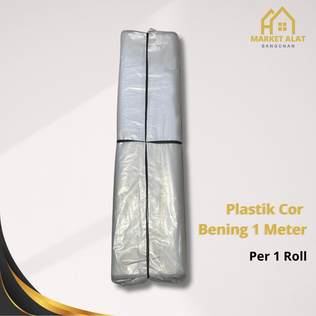 Jual Plastik Cor Bening 1 Meter x 70 Meter x 80 Micron 1 Roll Lapis 2 ...