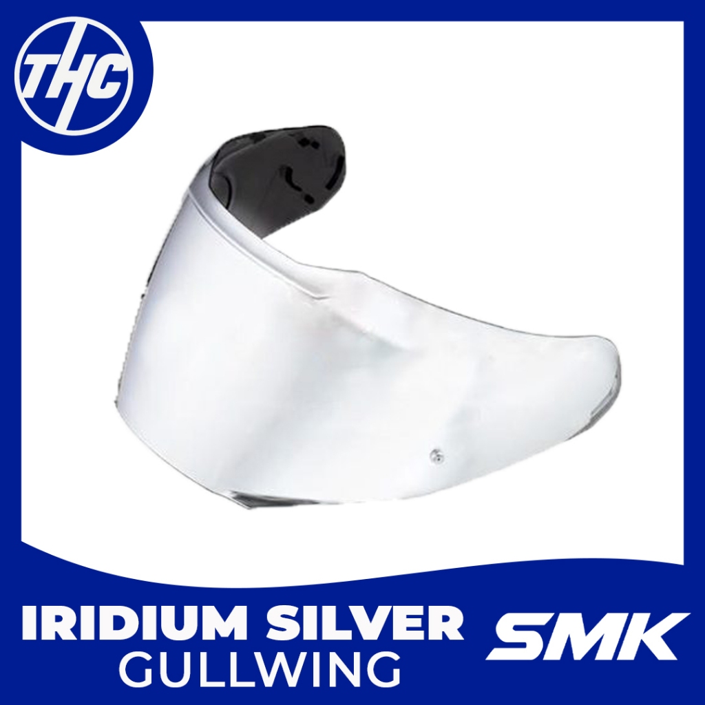 Jual VISOR SMK GULLWING IRIDIUM SILVER HELMET GENUINE PARTS | Shopee ...