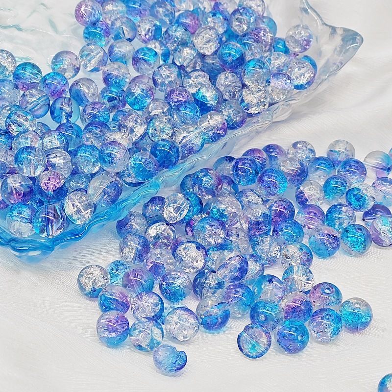 Jual (50pcs) J113 Manik Mutiara Kaca Motif Retak Shimmer 8mm | Shopee ...