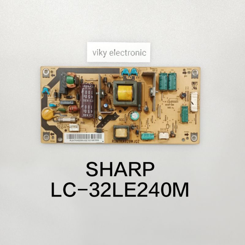 Jual SHARP LC-32LE240M power supply psu mesin tv regulator tv SHARP LC ...