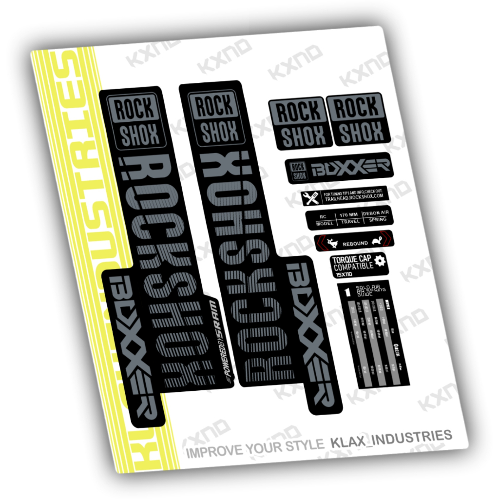 Jual Decal Fork ROCKSHOX BOXXER 2019 KLAX INDUSTRIES stiker sepeda ...