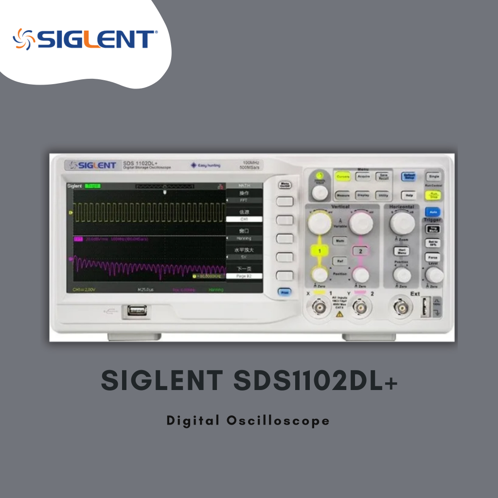 Jual Digital Oscilloscope Siglent SDS1102DL+ | Shopee Indonesia