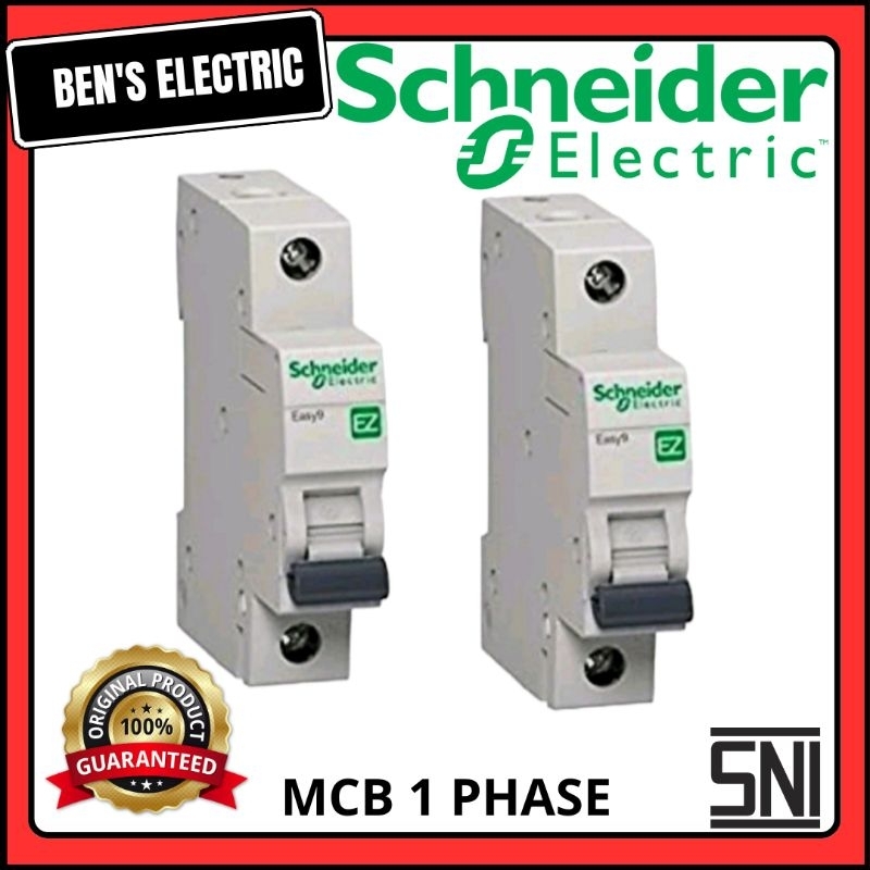 Jual Mcb schneider Easy 9 4A,6A,10A,16A,20A,25A,32A | Shopee Indonesia