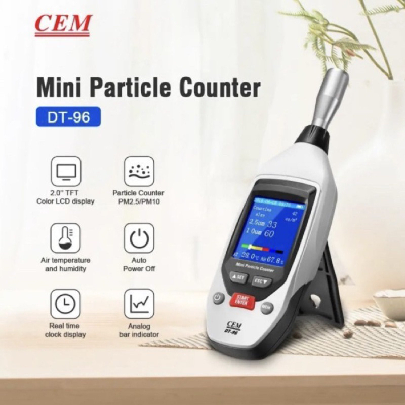 Jual Particle Counter CEM Instruments DT96 PM2.5 PM10 Debu Tester DT-96 ...