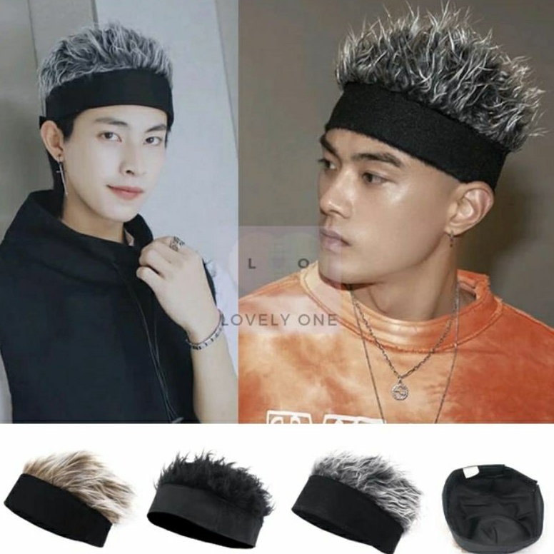 Jual Promo Menarik Topi Wig Rambut Pendek Gaya Retro HipHop Rambut ...