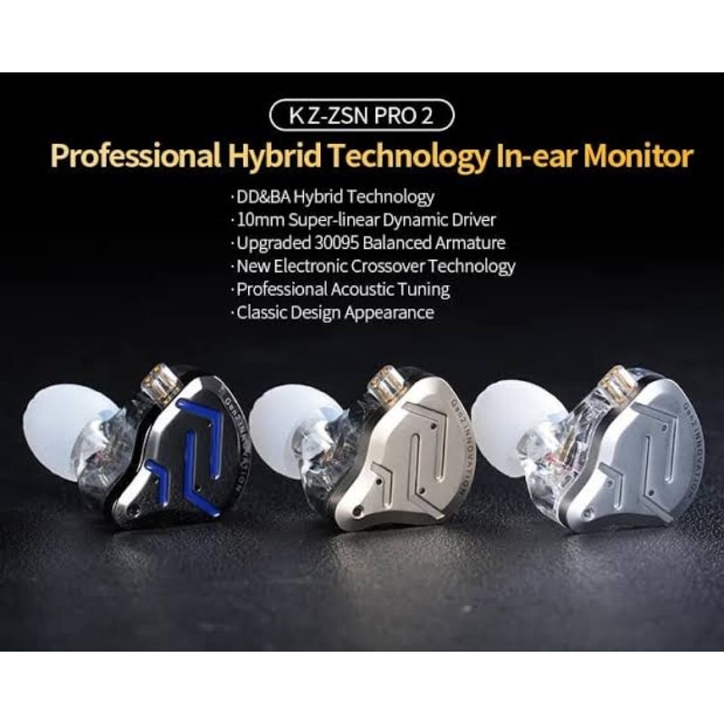 Jual Headset KZ ZSN PRO 2 Dengan Kabel Mic | Shopee Indonesia