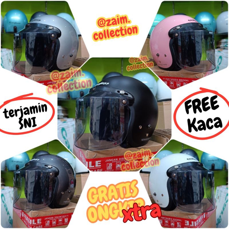 Jual HELM BOGO CARGLOSS VARIAN PREMIUM PAKET LENGKAP FREE KACA | Shopee ...