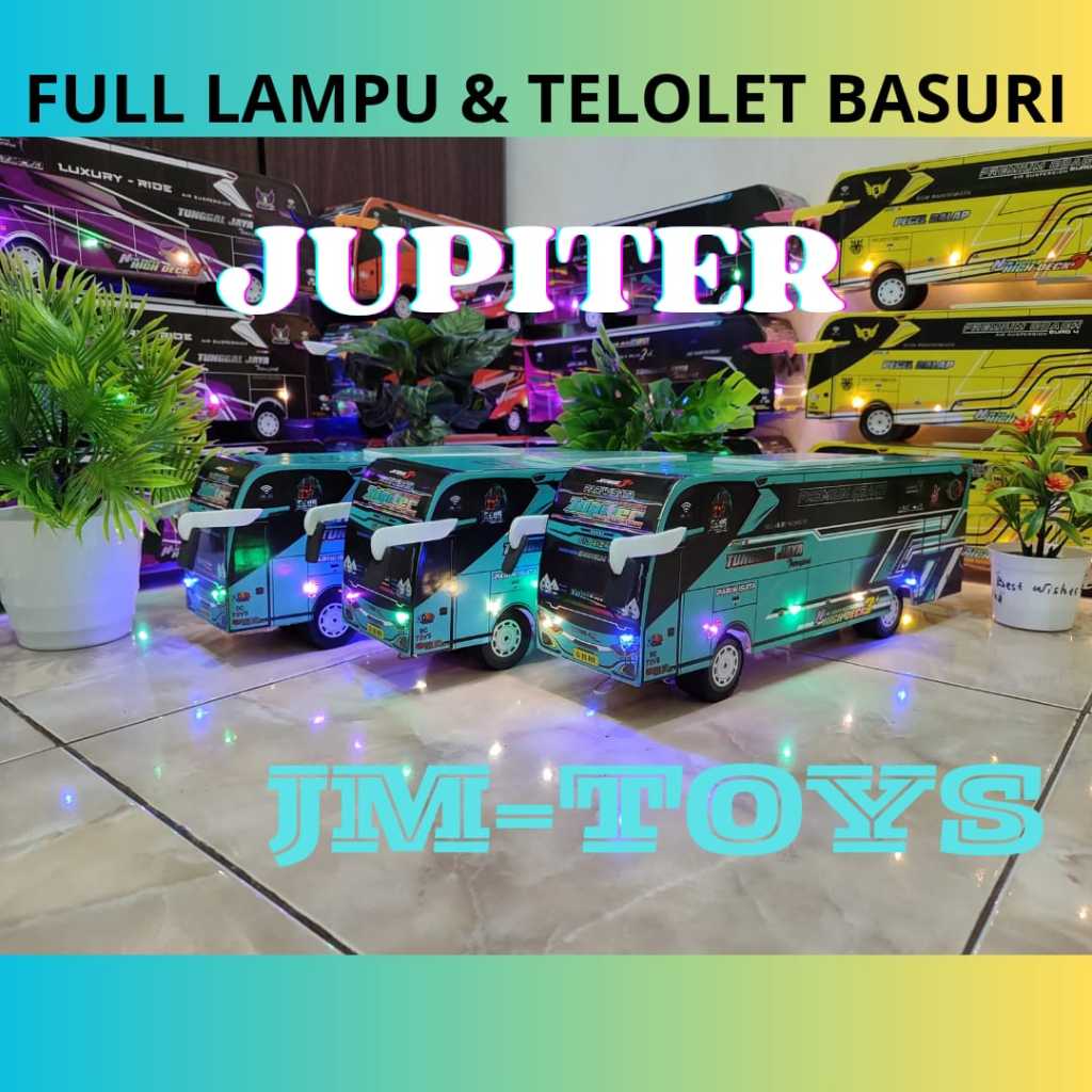 Jual MAINAN VIRAL MINIATUR BUS TELOLET BASURI JUPITER TUNGGAL JAYA TERBARU | Shopee Indonesia