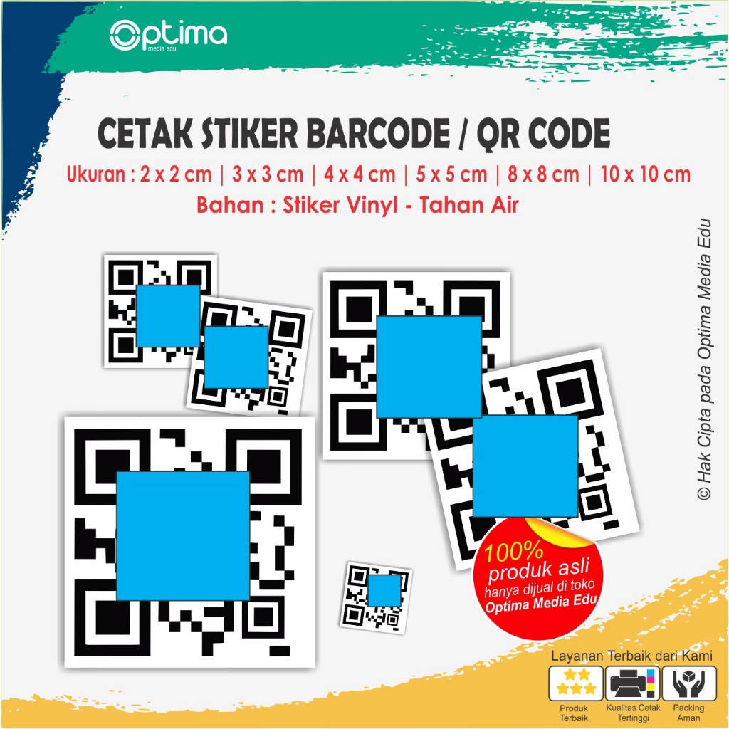 Jual (min 20 pcs) Cetak Stiker Barkode / Barcode / QR Code | Shopee ...