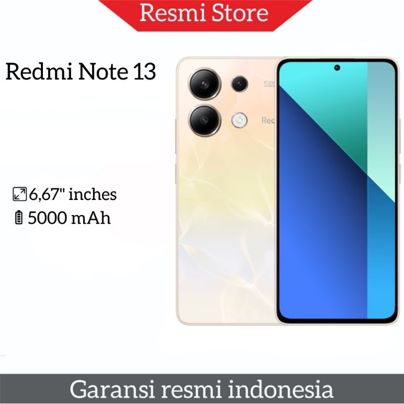 Jual XIAOMI REDMI NOTE 13 8/256GB - 8/128GB NEW BNIB | Shopee Indonesia
