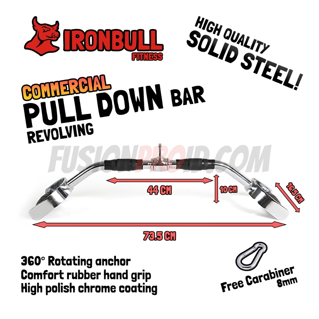 Jual Handle Bar Pulldown Pull Down Lat Bar Pro Cable Gym Fitness Iron ...