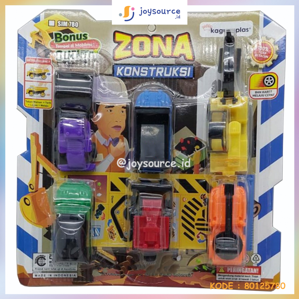 Jual Mainan Truk Construction isi 6pc Zona konstruksi SIM 780 | Shopee ...