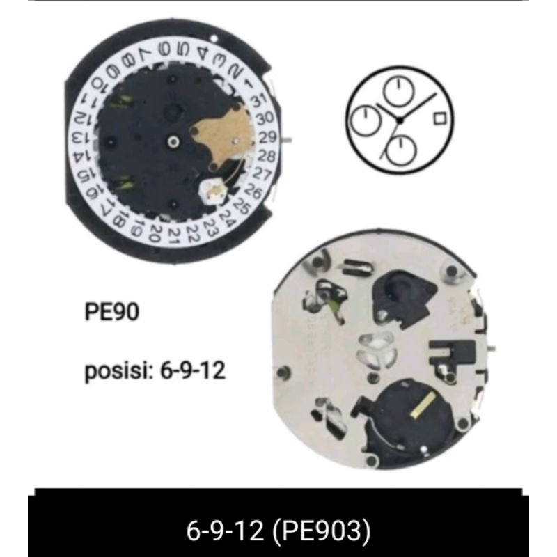 Jual mesin jam tangan PE 90 crono 902-903 | Shopee Indonesia
