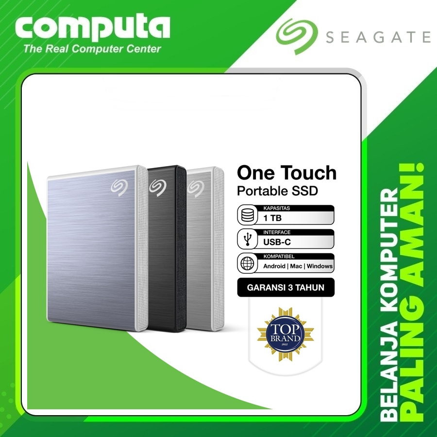 Jual Seagate One Touch SSD 1TB USB-C SSD Portable Eksternal | Shopee ...