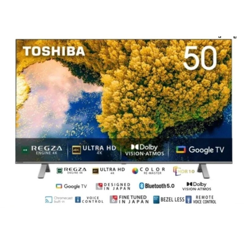 Jual (GOOGLE TV) TOSHIBA 50C350LP 50INCH 4K ANDROID TV FREE BRACKET ...