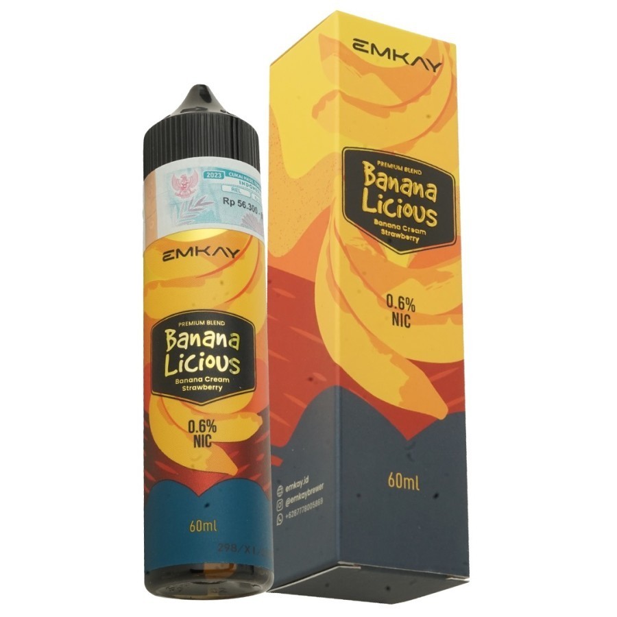Jual Banana Licious 60ML by eMKay Brewer | Shopee Indonesia