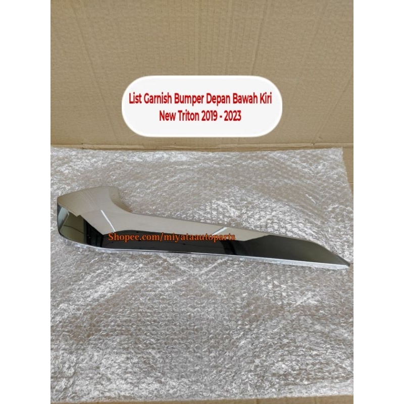 Jual List Garnish Bumper Depan Bawah New Triton 2019 2020 2021 2022 ...