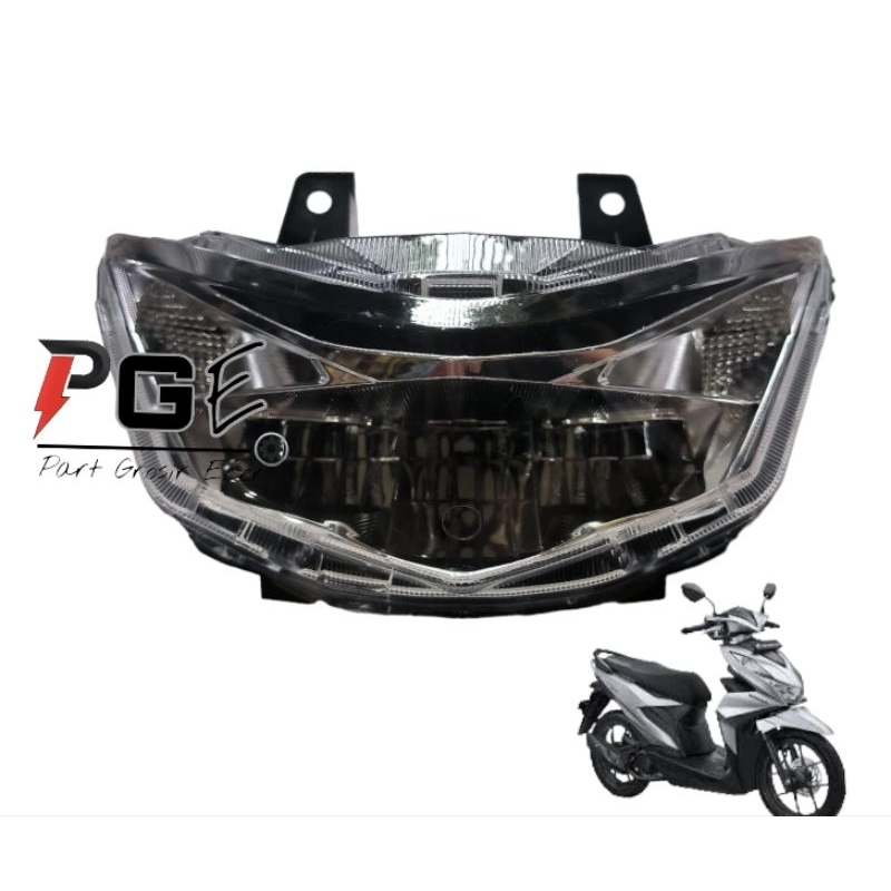 Jual Reflektor Headlamp Lampu depan Beat 2020 2021 2022 2023 LED / Beat ...