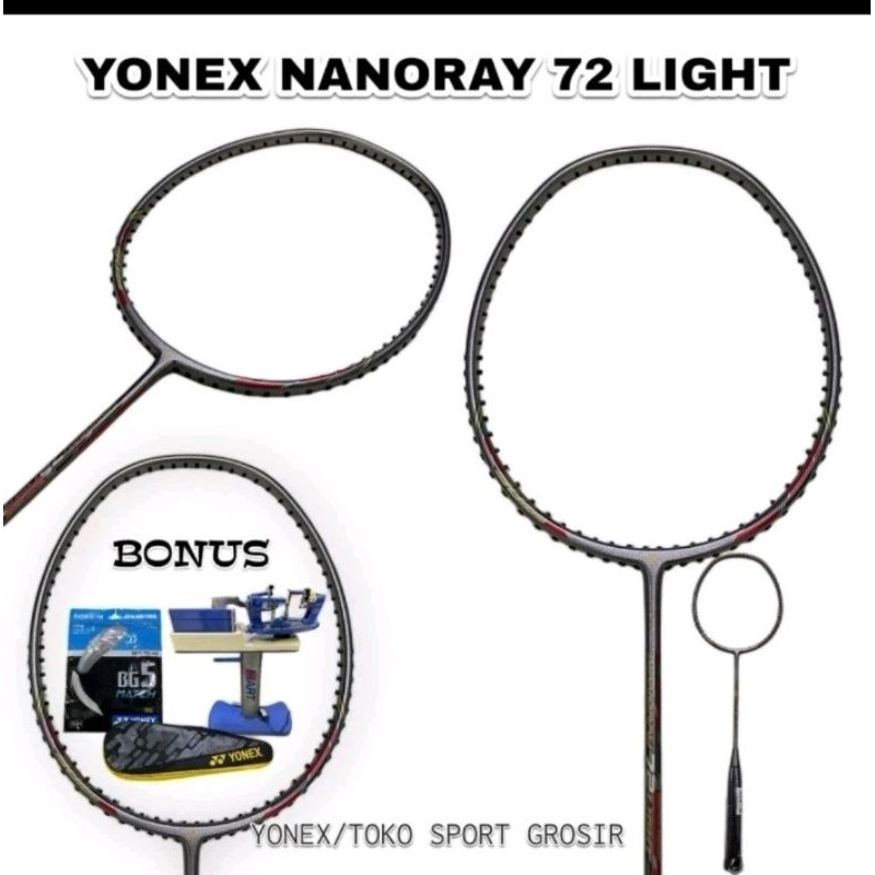 Jual RAKET BADMINTON YONEX NANORAY 72 LIGHT ORIGINAL RUDY HARTONO sudah grosir | Shopee Indonesia