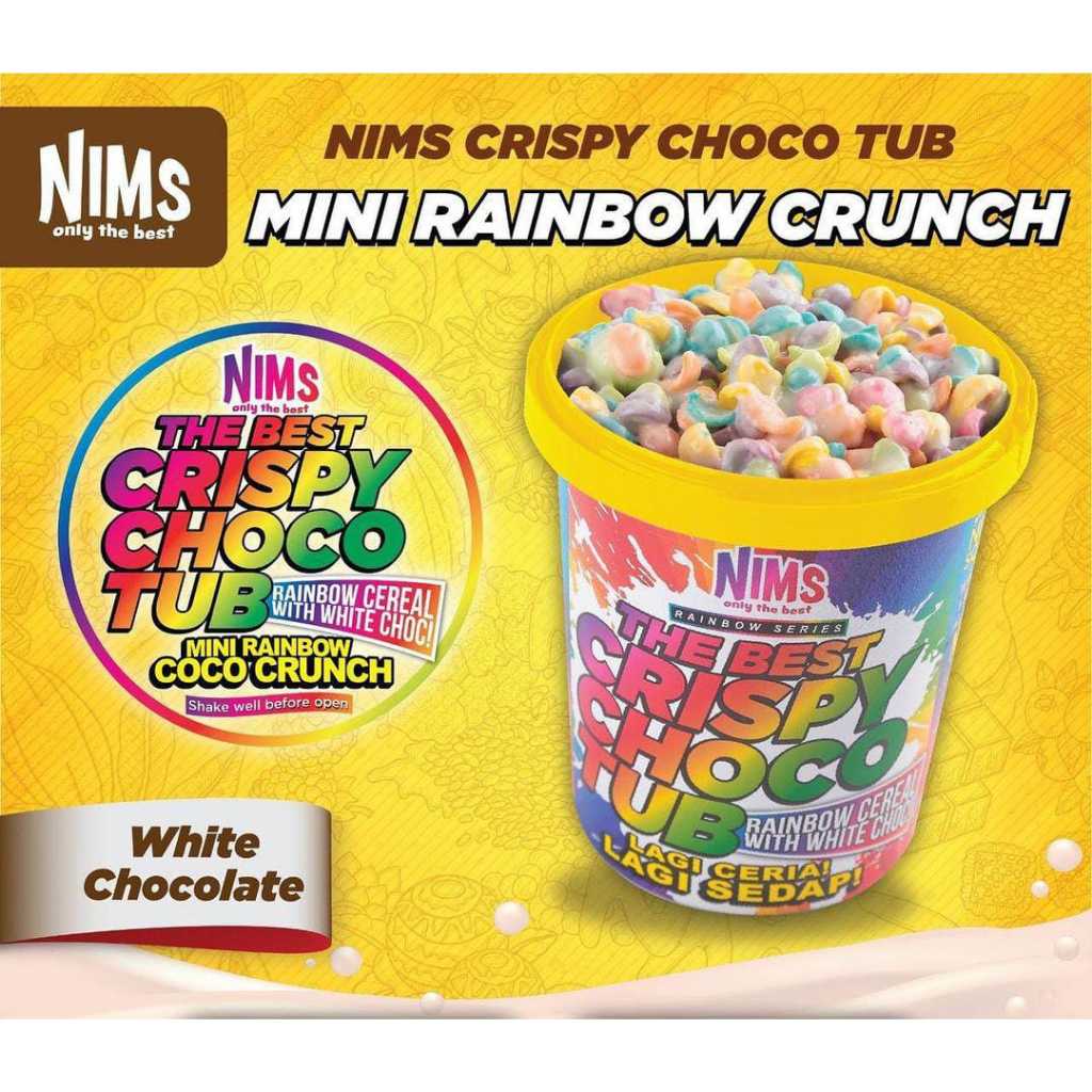 Jual Nims Crispy Choco Tub Mini Rainbow Coco Crunch Campuran Coklat ...