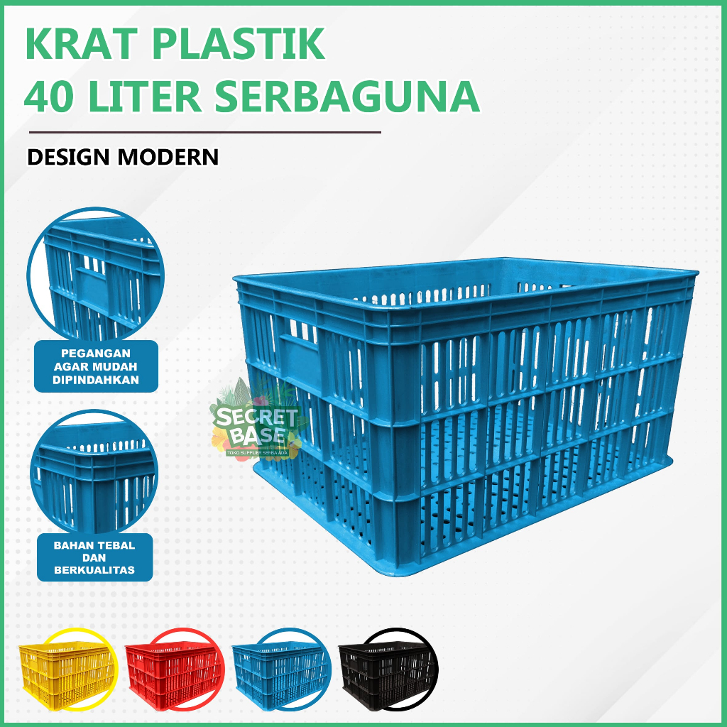 Jual KRAT 40 LITER - Krat Piring Buah / Keranjang Pakaian / Krat ...