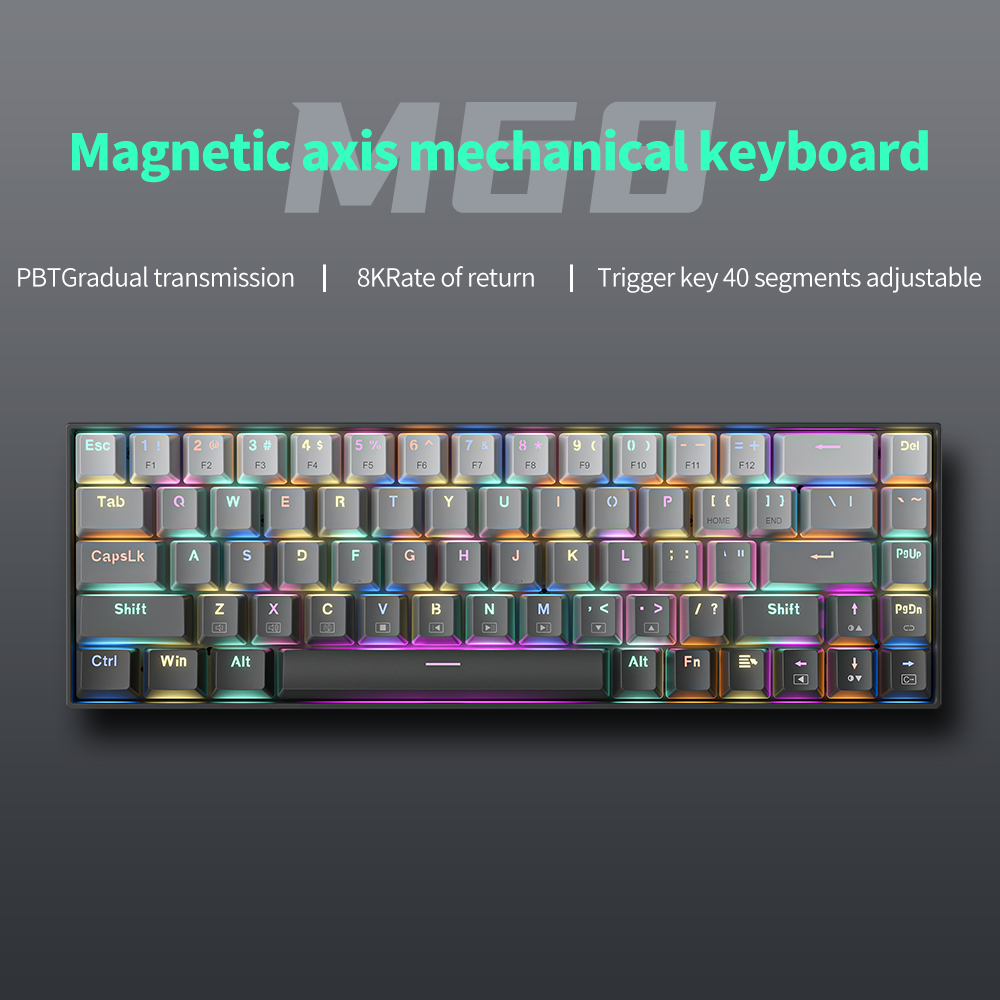 Jual ZIFRIEND M68 Magnetic Rapid Trigger Mechanical Keyboard | Shopee ...