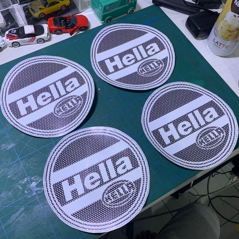 Jual Stiker Hella One Way Vision Bulat 14cm Diameter (per pcs) | Shopee ...