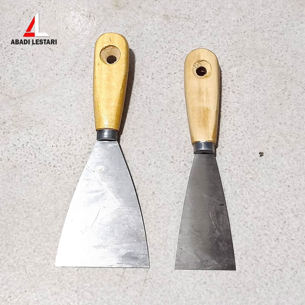 Jual PISAU DEMPUL GAGANG KAYU / SCRAPER / KAPI / PLAMIR GAGANG KAYU ...