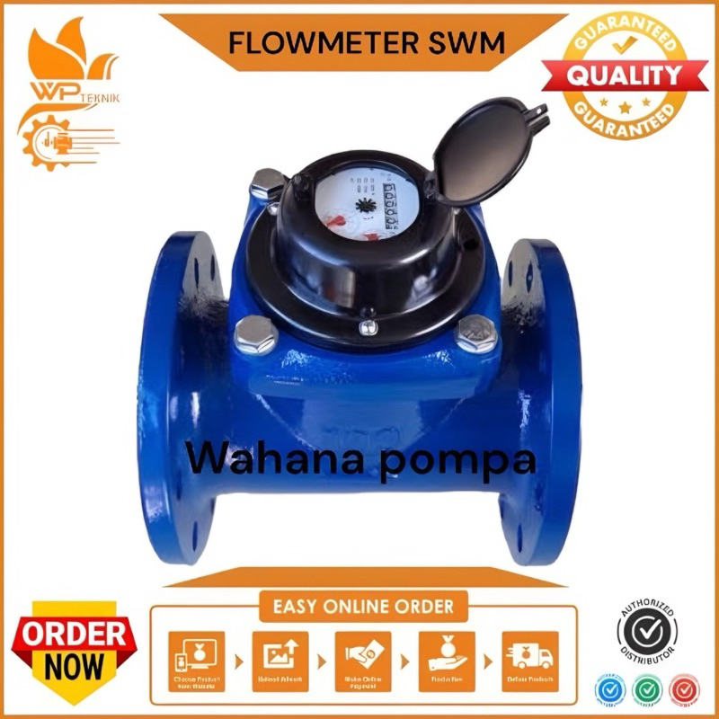 Jual Flow meter air limbah 4 inch Flow meter air kotor 4 inch swm ...