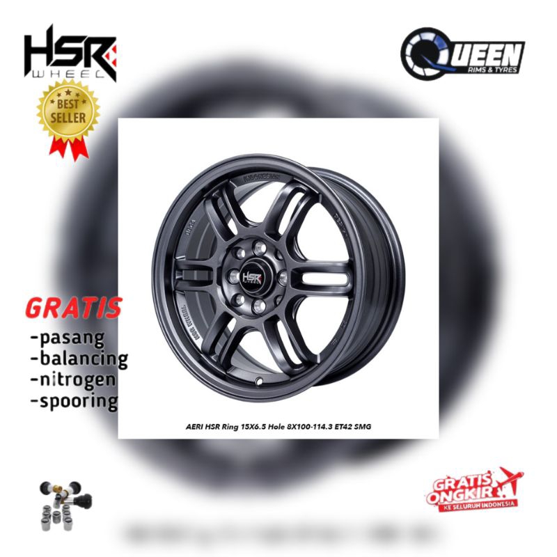Jual VELG RACING R15 DOUBLE PCD HSR AERI untuk mobil avanza, xenia, veloz, agya, ayla, sigra ...