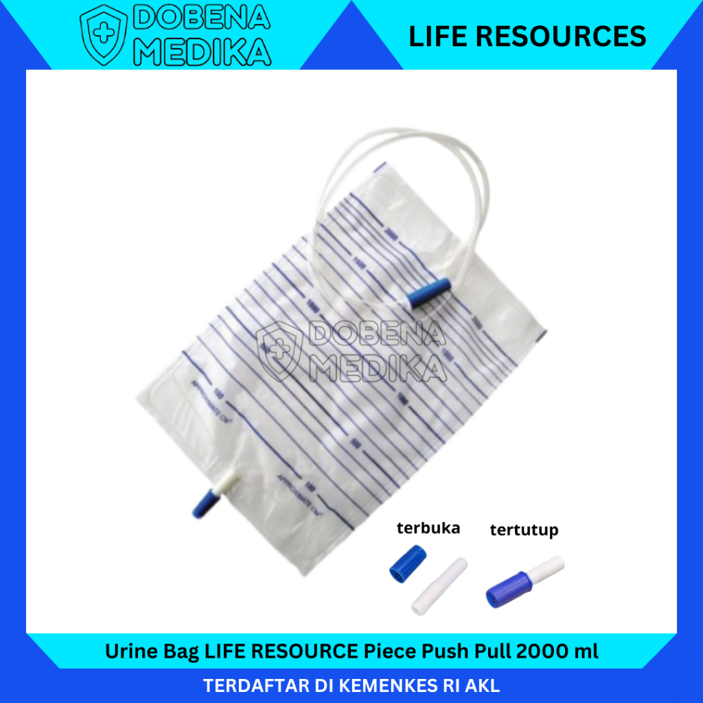 Jual Life Resources Urine Bag Push Pull 2000 ml | Shopee Indonesia