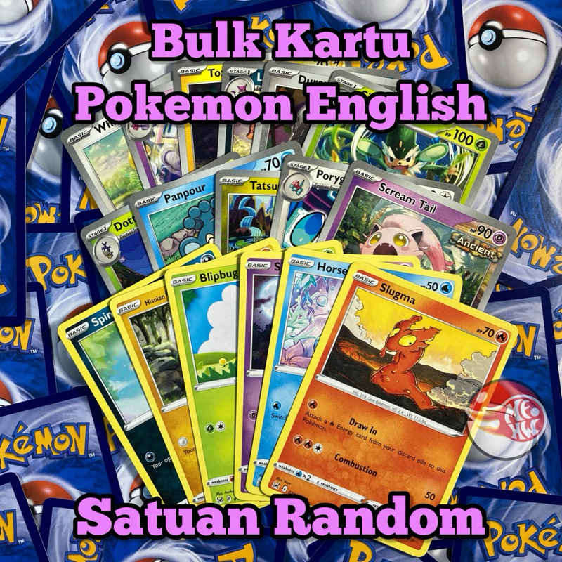 Jual Bulk Kartu Pokemon TCG English ENG Random Satuan | Shopee Indonesia