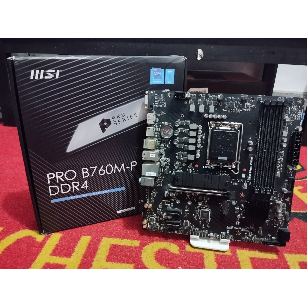 Jual MSI PRO B760M-P DDR4 Mobo Intel B760 LGA 1700 DDR4 m-ATX Gen 12 / ...
