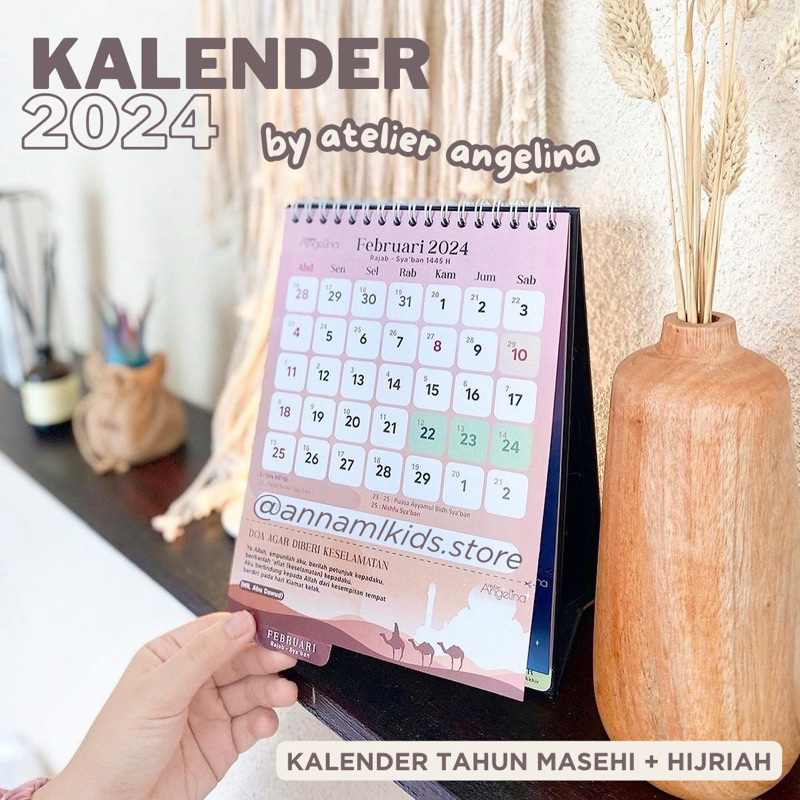Jual Kalender 2024 Hijriyah Hijriah Kalender Islam Kalender Muslim ...