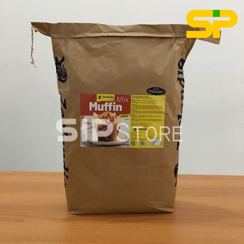 Jual ZEELANDIA Muffin Mix Vanilla @10kg / Tepung Premiks Kue Muffin Vanila 10kg (BAG) | Shopee ...