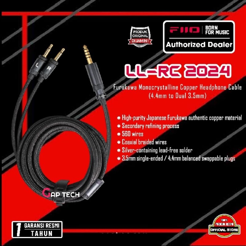 Jual Fiio LL-RC / LL RC / LLRC 2024 Furukawa Monocrystalline Copper ...