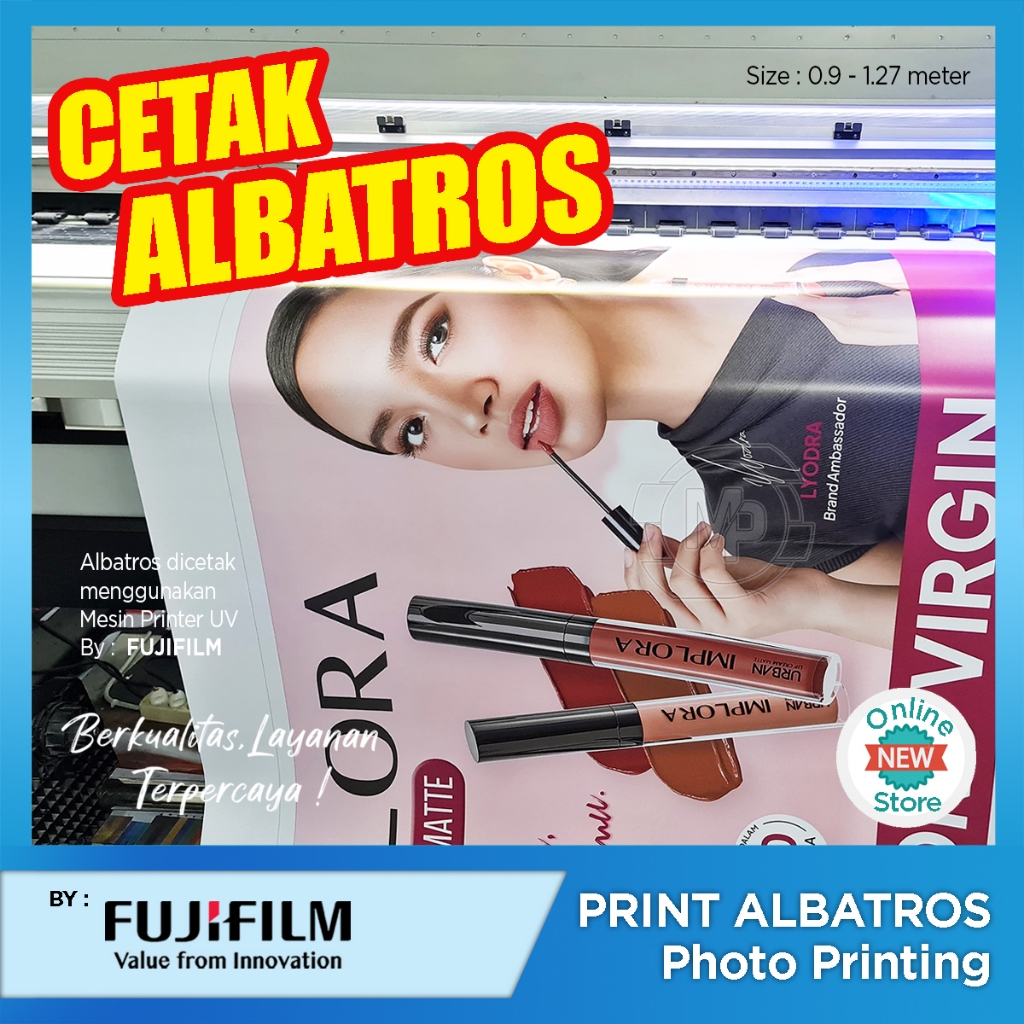 Jual CETAK ALBATROS METERAN / PRINT UV / HIGHRESOLUTION | Shopee Indonesia