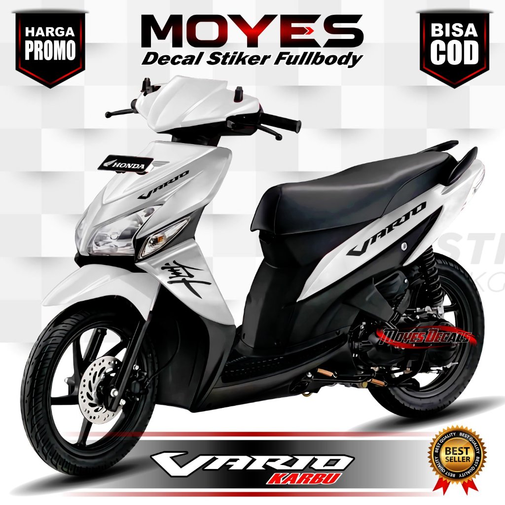 Jual Decal Vario 110 karbu design polos stiker fullbody | Shopee Indonesia