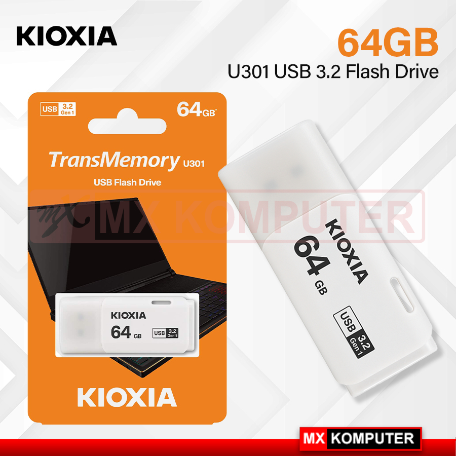 Jual Flash Disk KIOXIA U301 64GB - Flashdisk 64 GB USB 3.2 | Shopee Indonesia