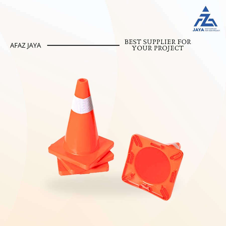 Jual Cone Traffic 45Cm Kerucut Lalu Lintas Rubber Safety Cone Pembatas Jalan | Shopee Indonesia