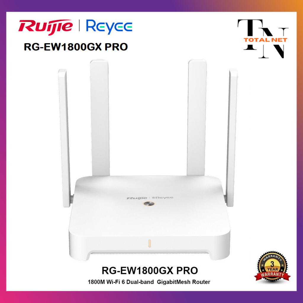 Jual Ruijie RG-EW1800GX PRO 1800Mbps Wi-Fi 6 Dualband Gigabit Mesh ...