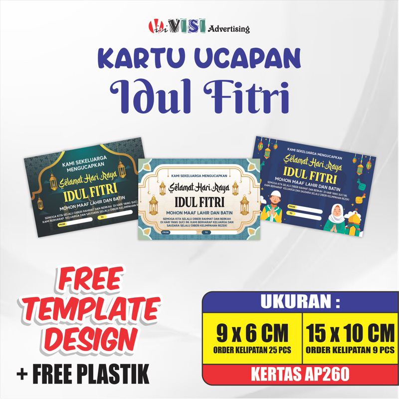 Jual KARTU UCAPAN LEBARAN IDUL FITRI/GREETING CARD HAMPERS | Shopee ...